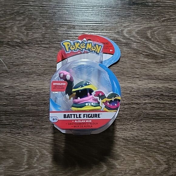Pokemon | Toys | Pokemon 3 Inch Alolan Muk Articulated Battle Action ...